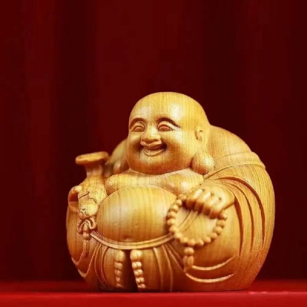 Статуэтка Хотей, фен-шуй (5.5*5.5 см.) самшит