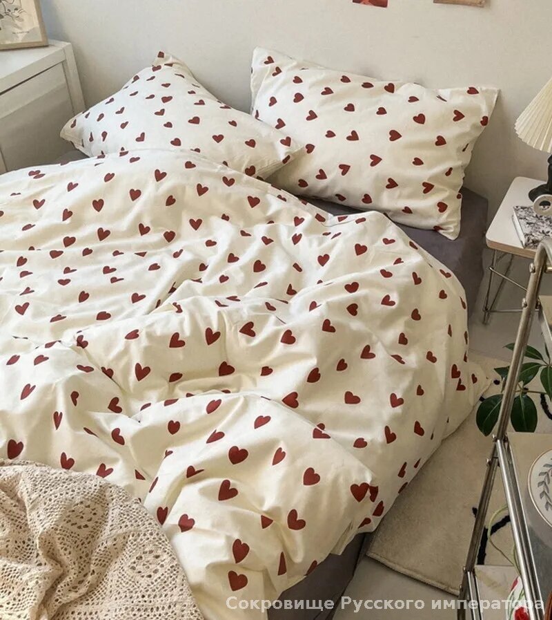 Комплект постельного белья DZQ из микрофибры, серый, 4 шт. Single 4pcs 150x200, 12