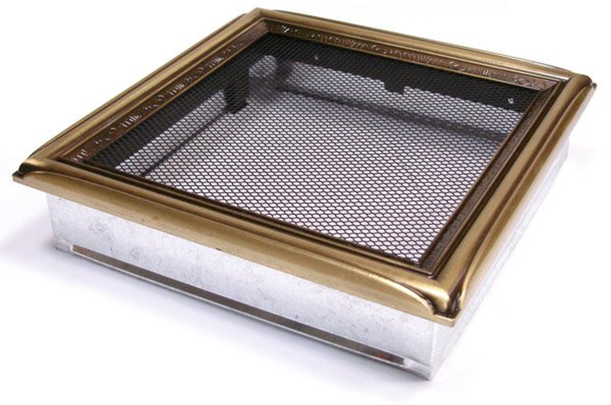 Вентиляционная решетка для камина Kratki (Польша) Рустик червленое золото 22х22 см