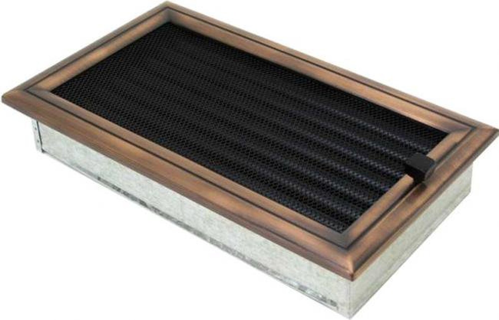 Вентиляционная решетка для камина Kratki (Польша) Оскар медь 17х30 с жалюзи