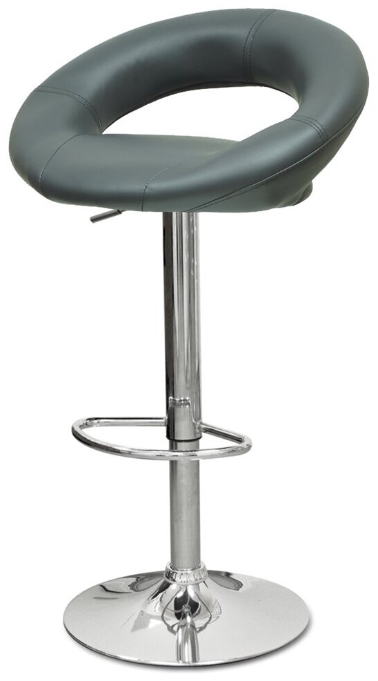 Барный стул Barneo N-84 Mira серый, поворотный, регулируемый по высоте