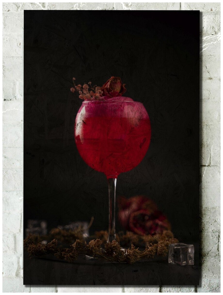 Картина интерьерная на рельефной доске Разное Еда (паста, напитки, суп, блюдо, интерьер, бар, кофейня, food) - 4297