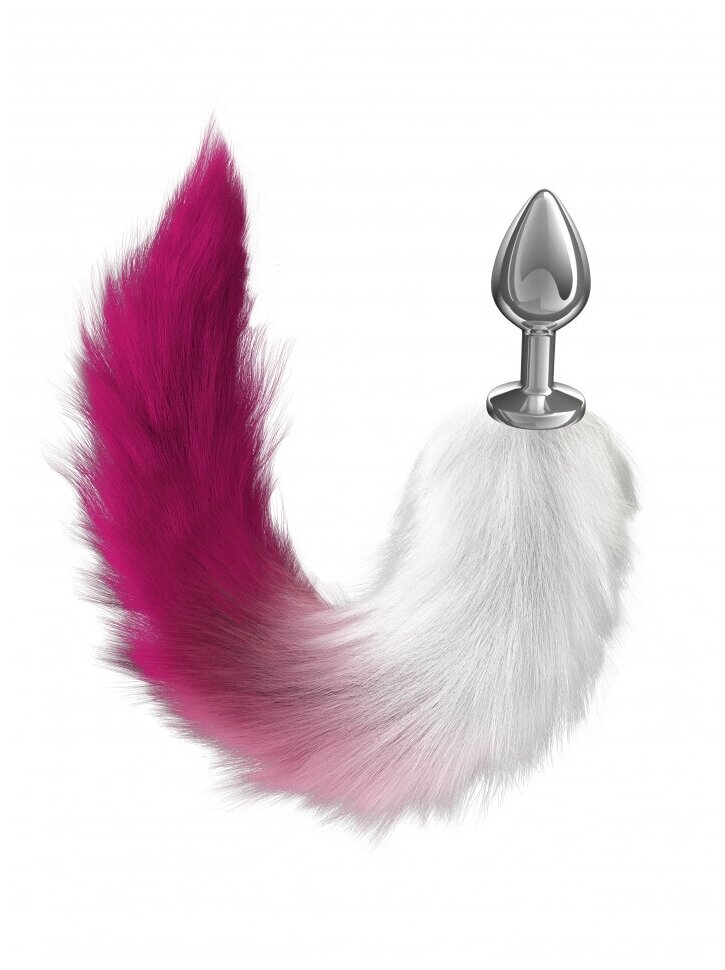 Анальная Пробка с Хвостом Diamond Galaxy Pink