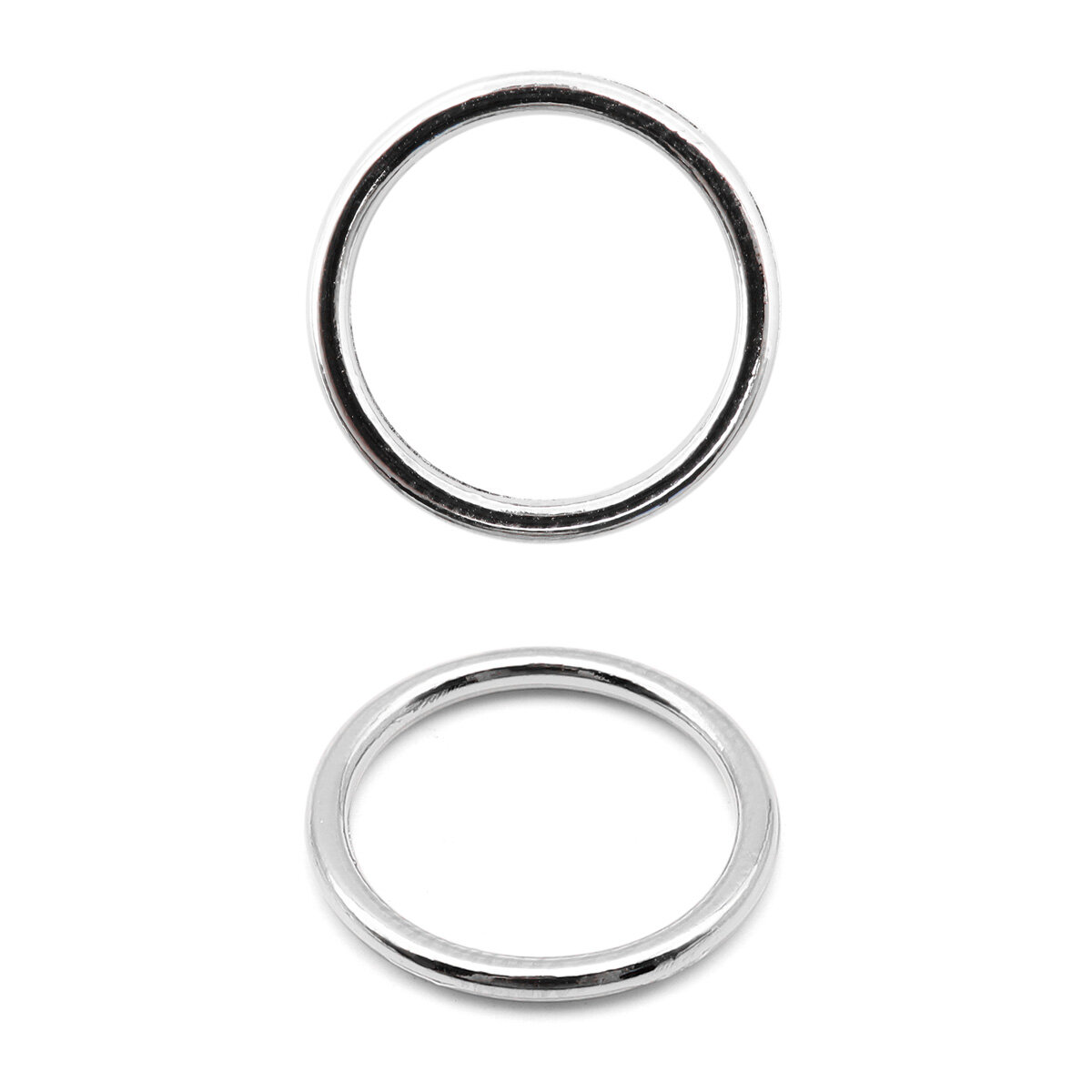 Кольца для бретелей бюстгальтера 12 мм, 100 шт, металл, Айрис (никель)