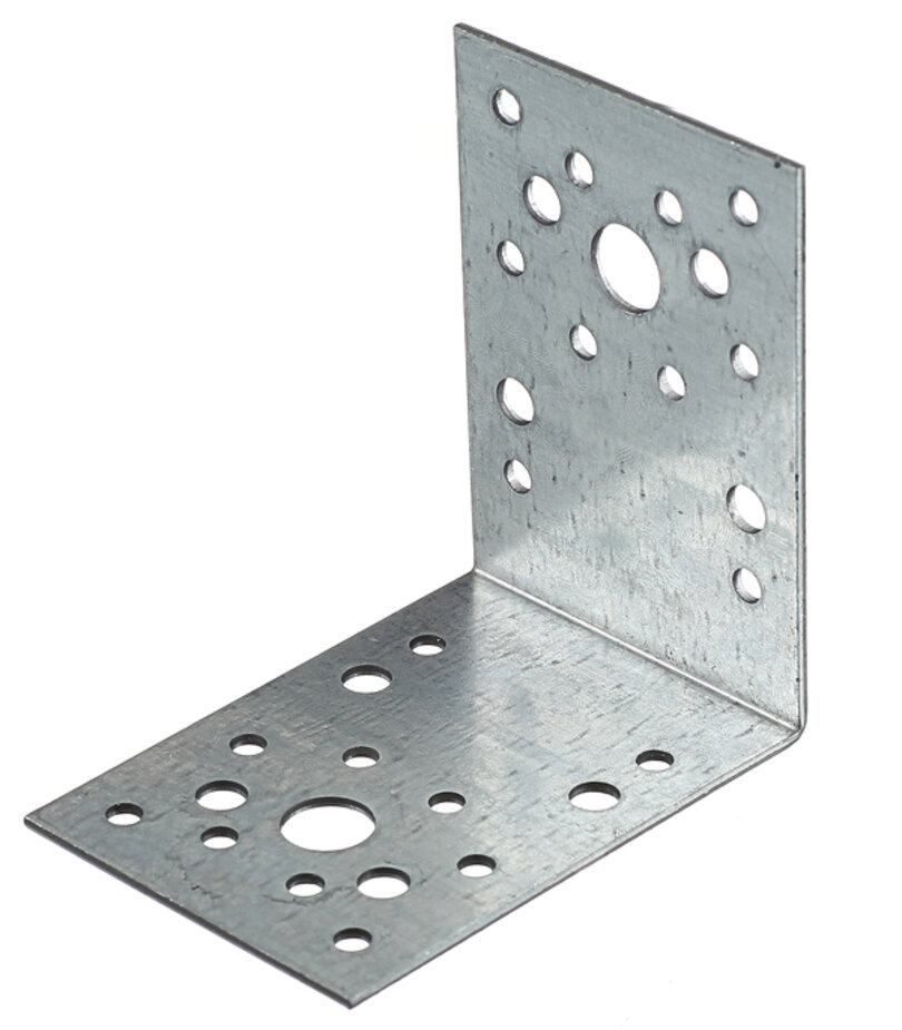 Уголок крепежный оцинкованный 90х90х65х2 мм (10 шт.)