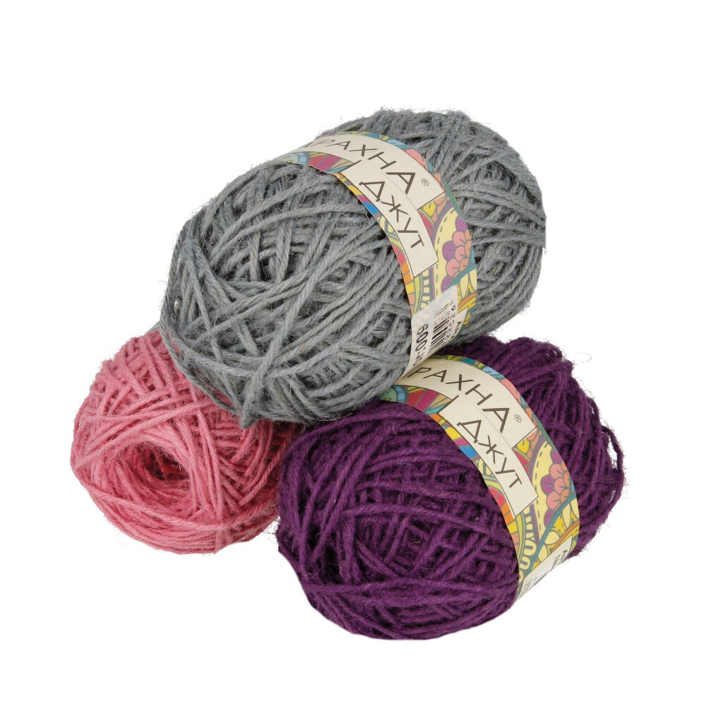 ARACHNA Jute - пряжа из 100% джута, 100 г ± 10 г, 90 м для изделий ручной работы цвет № 009 св. голубой (1шт)