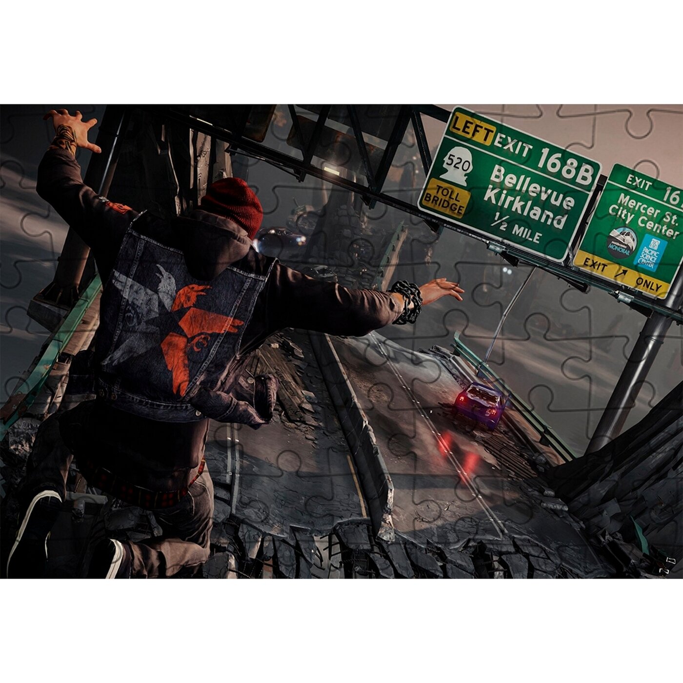 Пазл картонный А4: модель InFamous - 14