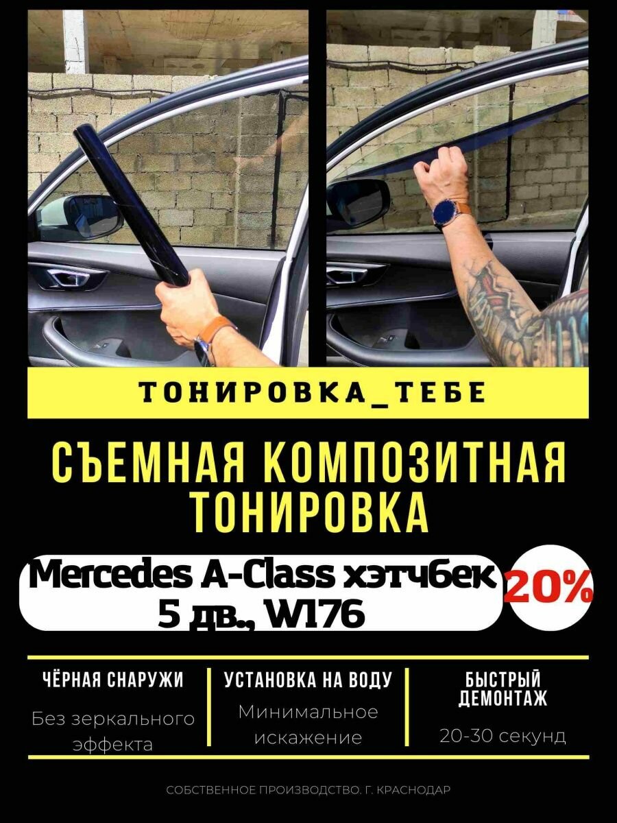 Съемная тонировка Merc A-Class W176 20%