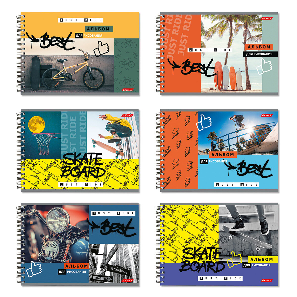 SVETOCH Класс Альбом для рисования 100 г/м2 A4 29 х 20.5 см на гребне 40 л Формат