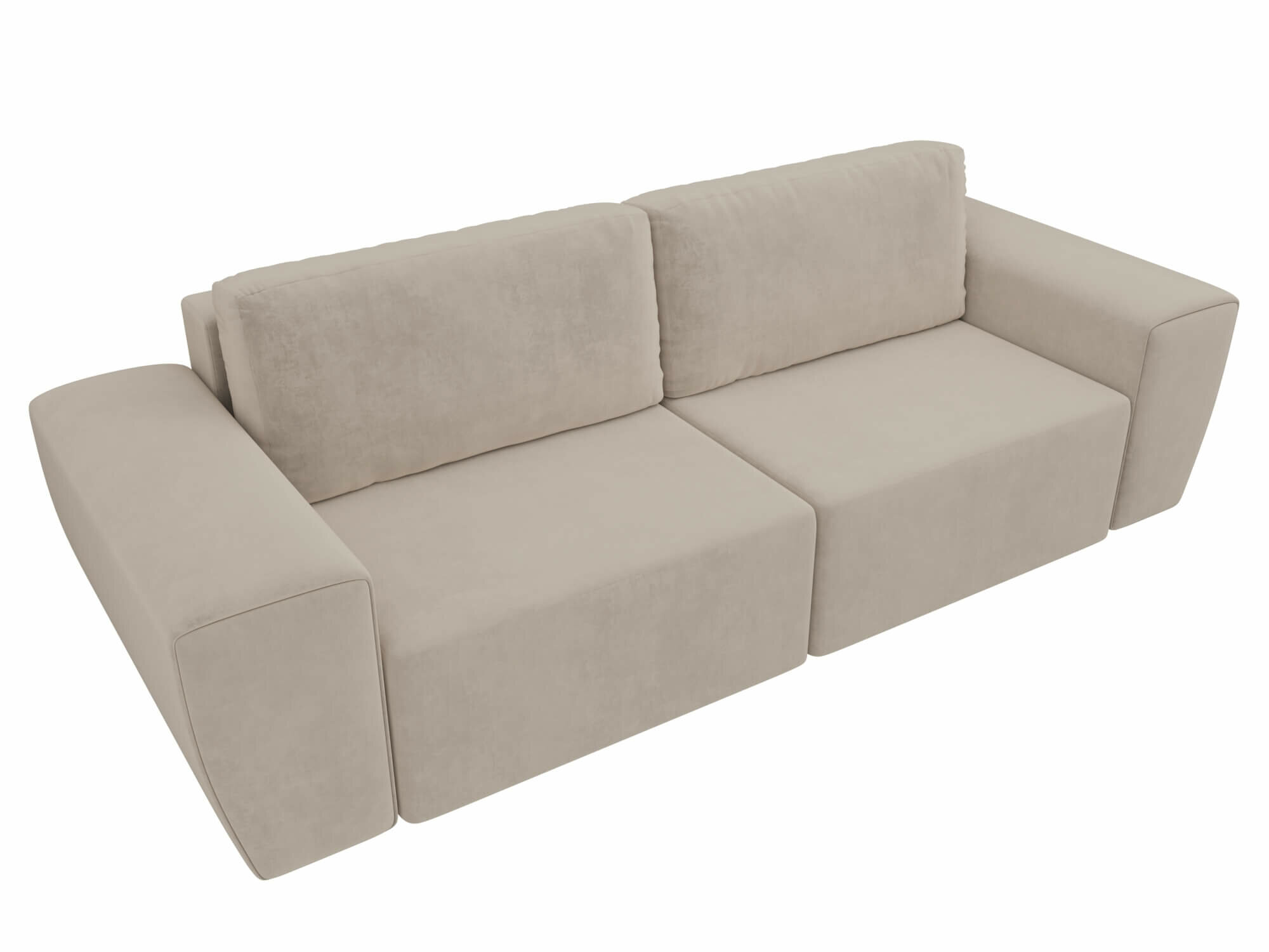 Artum Прямой диван Беккер велюр бежевый