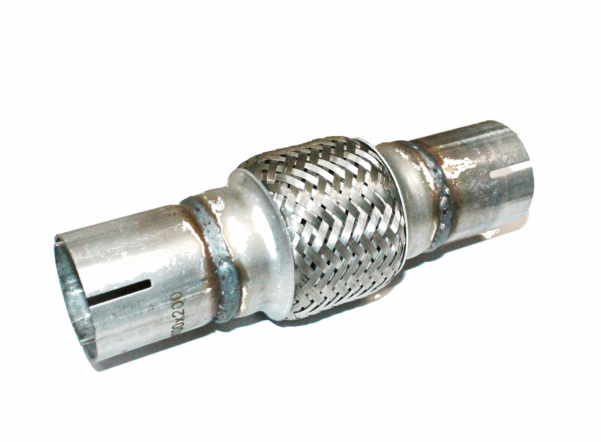 Компенсатор выхл сист. (гофра) с трубой L-100/200мм (п/хомуты d45)