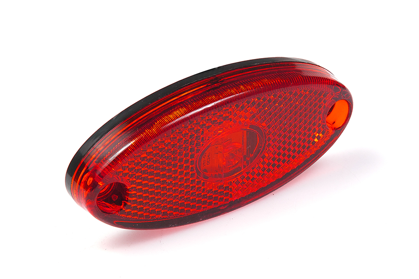 Указатель габарита (Маркерный) Овал 153 SCHMITZ с проводом Красный