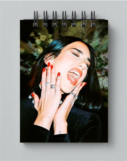 Блокнот AnimaShop для записей А4 Дуа Липа, Dua Lipa - 0007