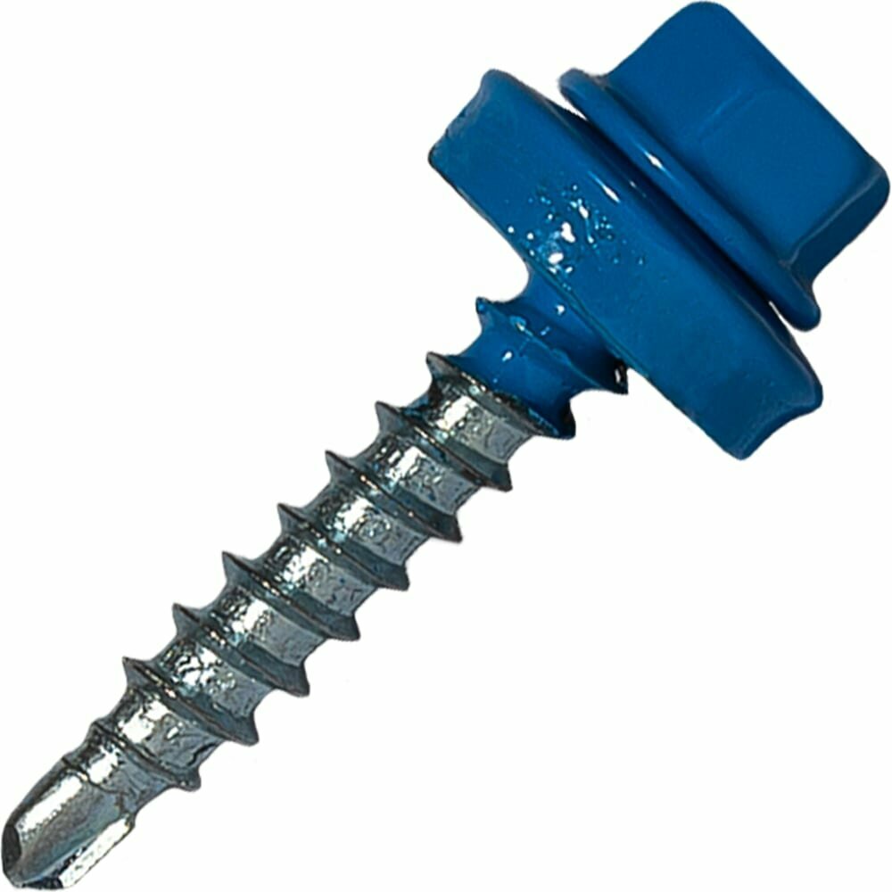 Саморез кровельный по дереву HARDWEX ТМ HWX2-W-P5-4.8x28 мм, св.№1, RAL 5015, 250, крепления кровельного материала