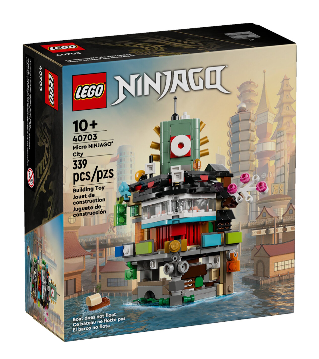 Конструктор Lego Ninjago 40703 Микро Ниндзяго Сити (339 дет.) 10+