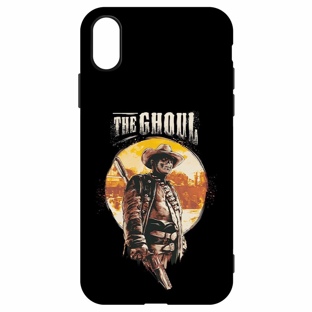 Чехол-накладка Krutoff Soft Case Фоллаут (Fallout) - Гуль для iPhone XR черный