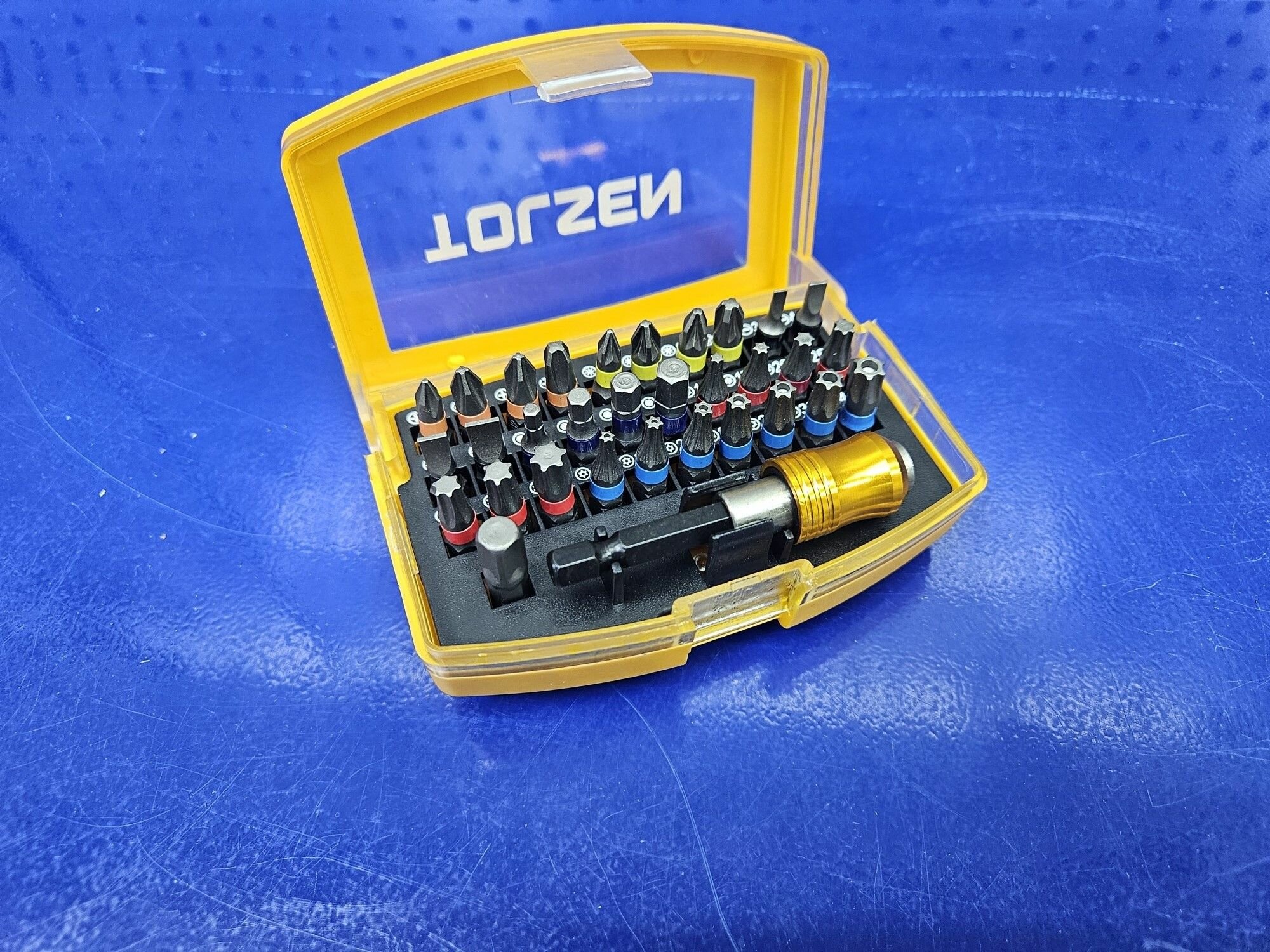Набор вставок (бит) 1/4", PH, PZ, Hex, Torx, Slotted 32 предмета для автосервиса TOLSEN