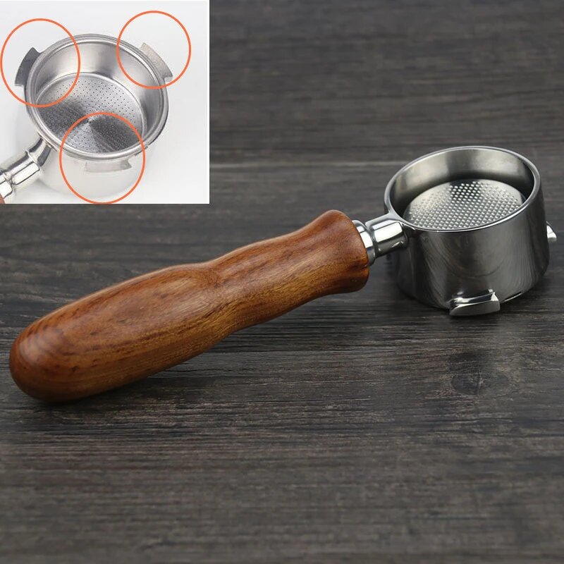 Портафильтр Delonghi 51 мм, нержавеющая сталь, 51mm-3 Ear-D