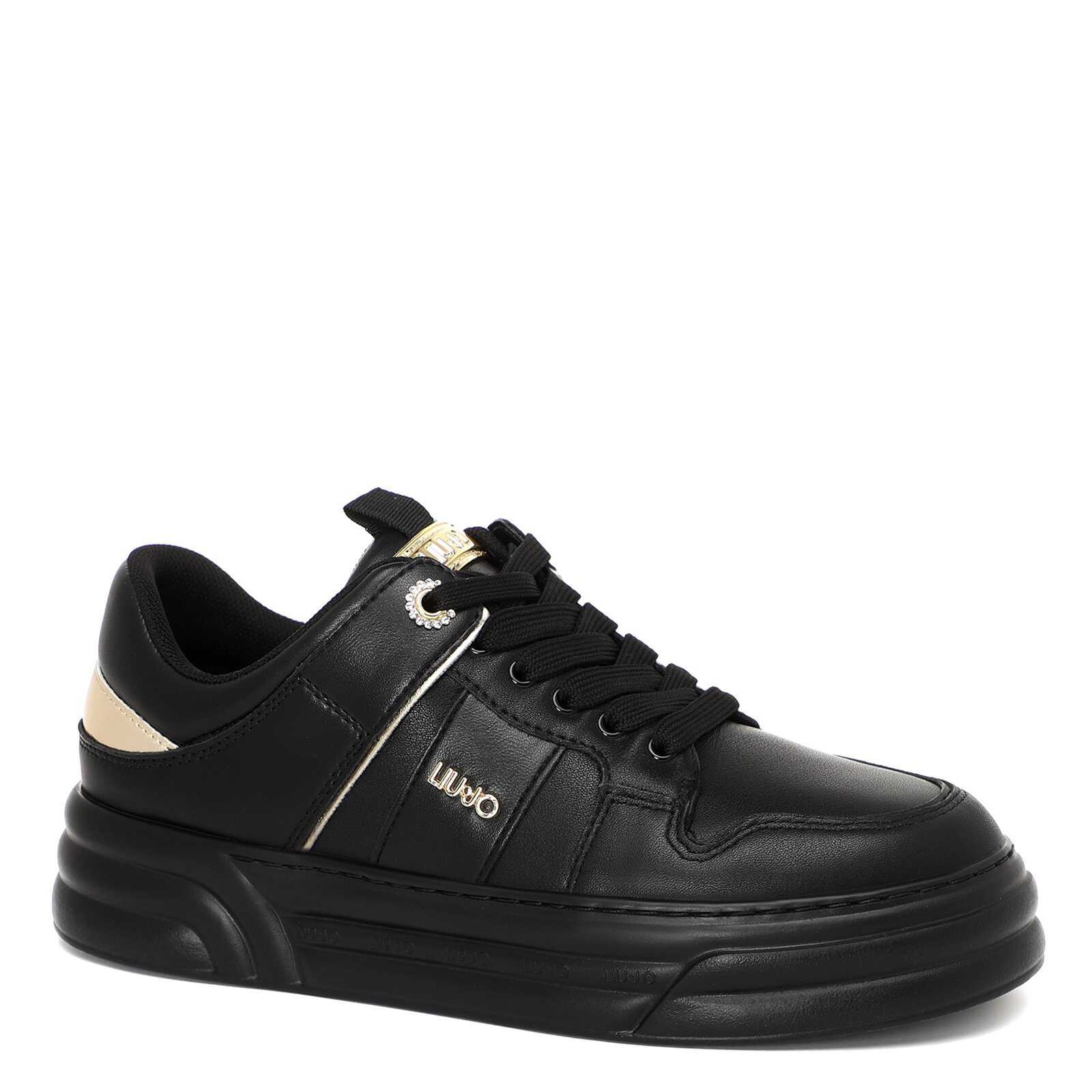 Кеды черные женские Liu Jo на платформе