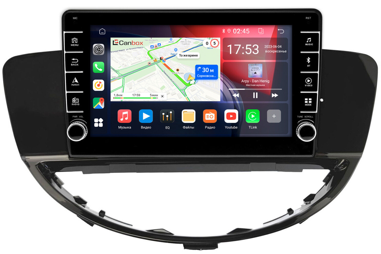 Штатная магнитола Canbox BGTR9-025 Subaru Tribeca 2004-2014 (без поддержки БК) Android 10 (IPS, DSP, CarPlay)