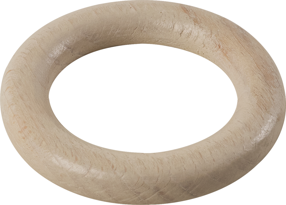 Кольцо с крючком D28 мм цвет белёный дуб