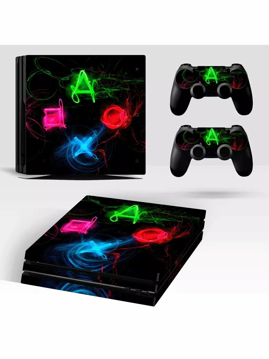 Наклейка защитная для игровой приставки PlayStation 4 PRO