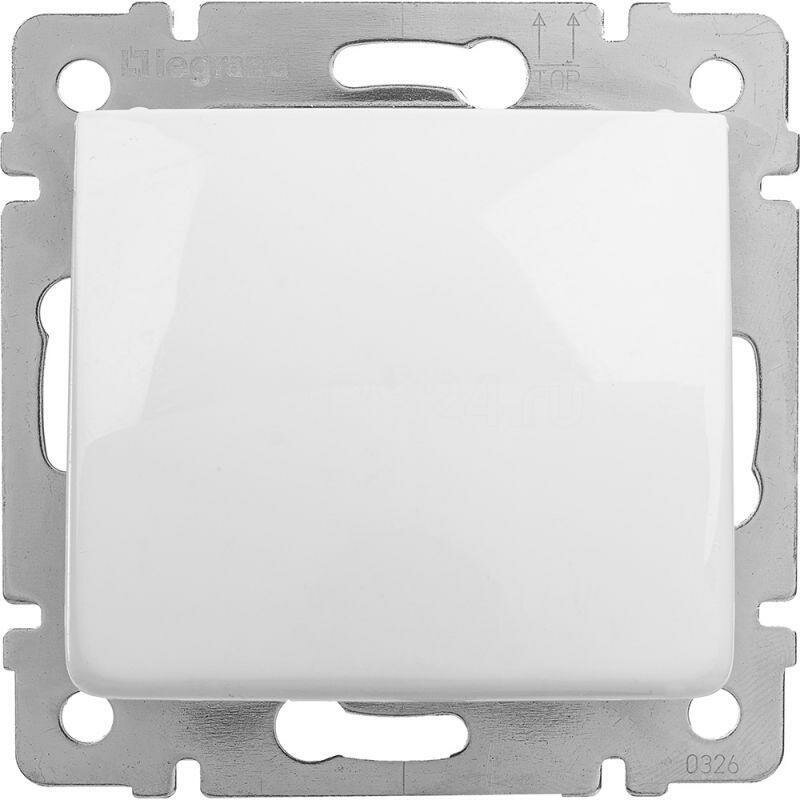 Заглушка Legrand Valena, ABS-пластик, белая, скрытая установка, глянцевая 774446