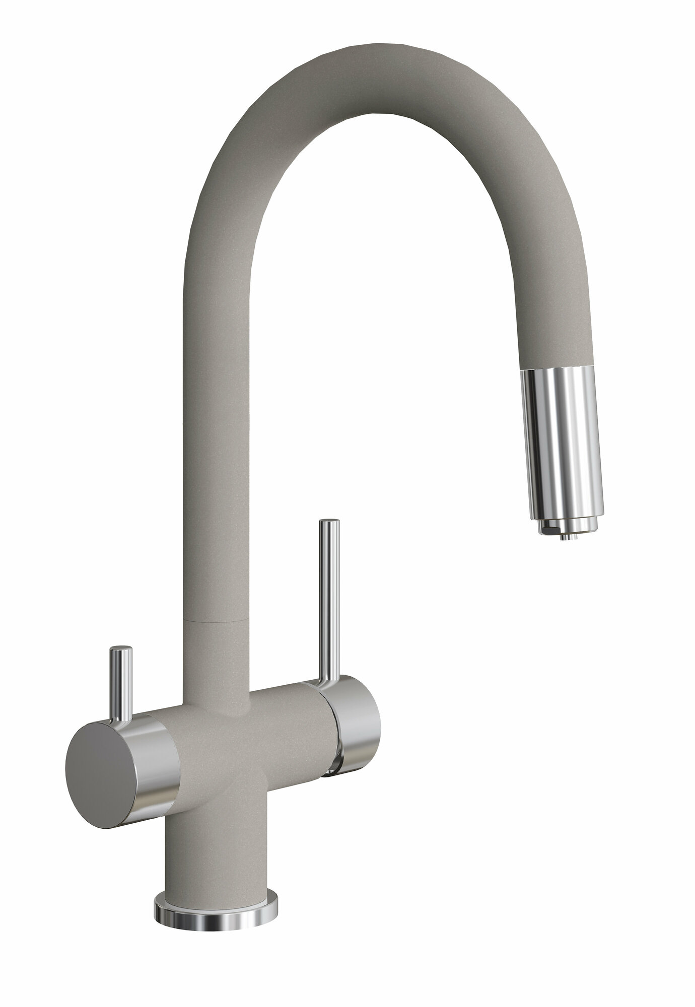 Смеситель Florentina маэстро, грей с подключением к фильтру