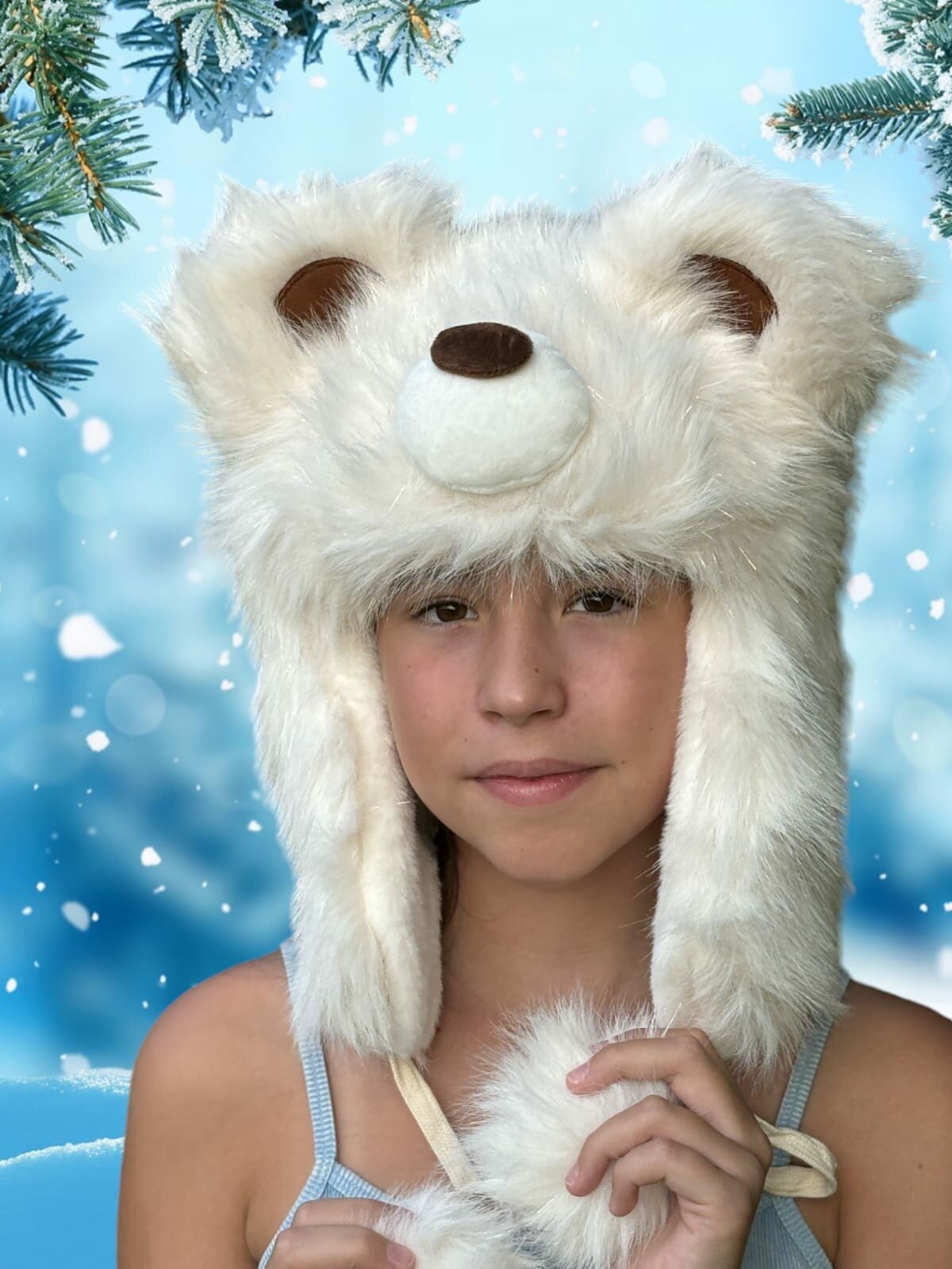 Шапка-ушанка для девочек и женщин