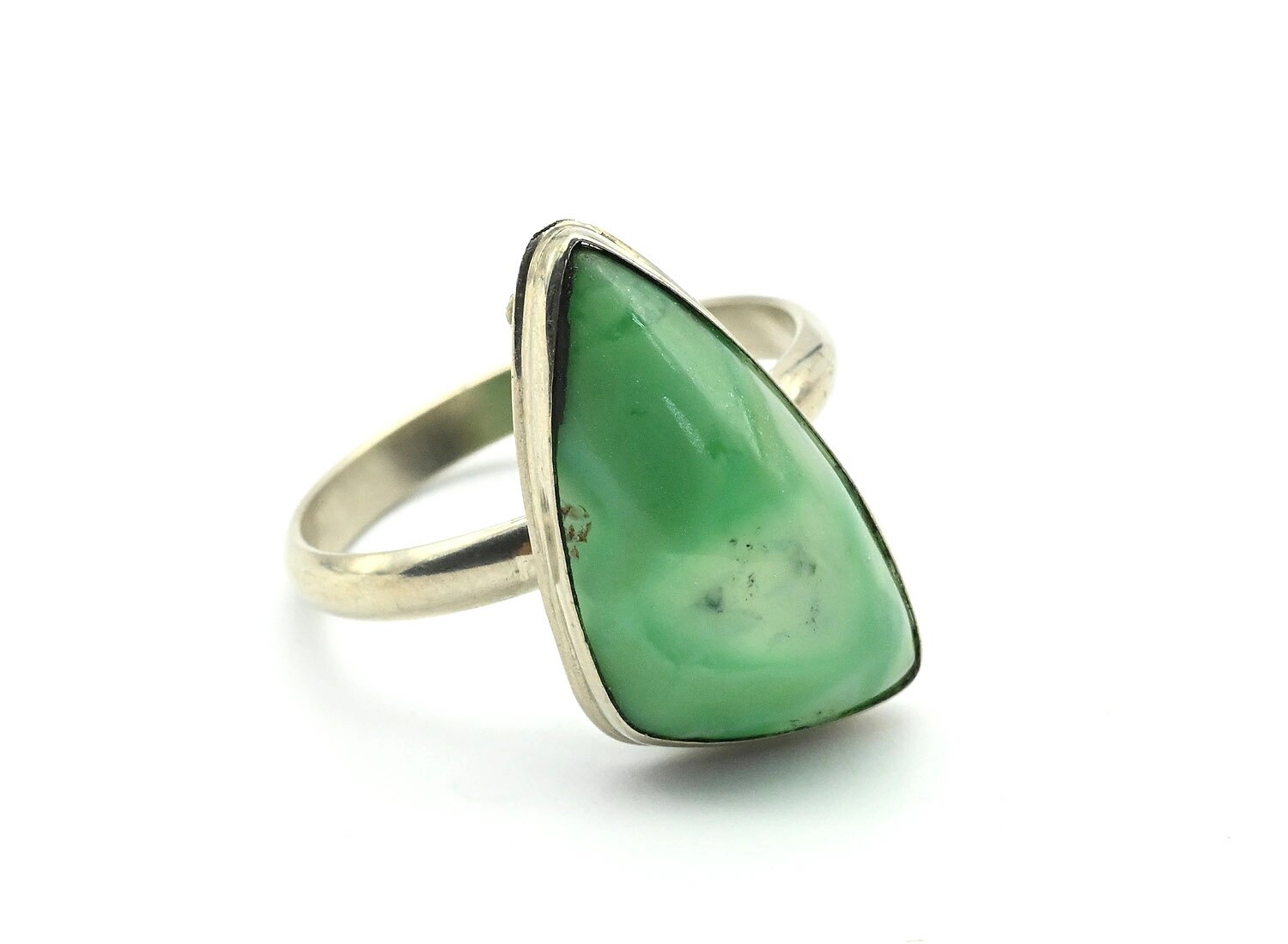 Кольцо, хризопраз