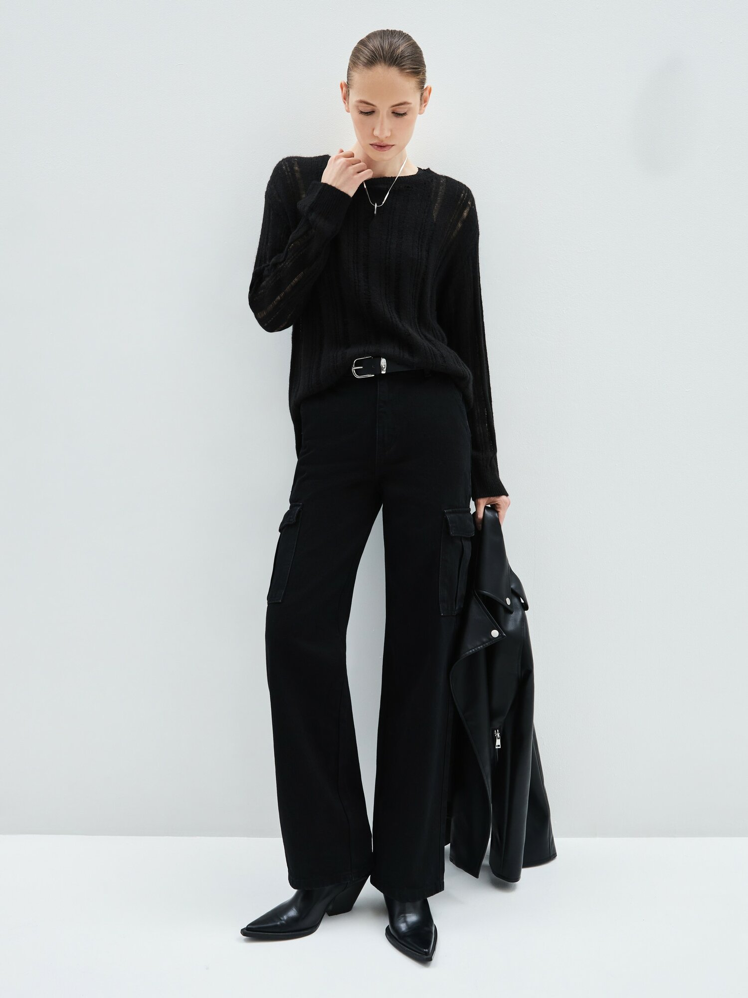 Джинсы карго 