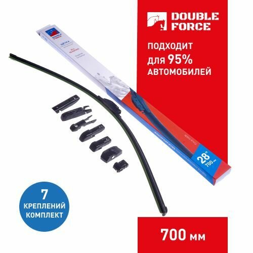 Щетка стеклоочистителя бескаркасная Double Force 700 мм (28") DFF28