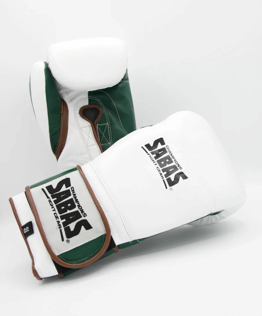 Перчатки боксерские SABAS ProSeries Hook and Loop Boxing Gloves, 14 унций, белые