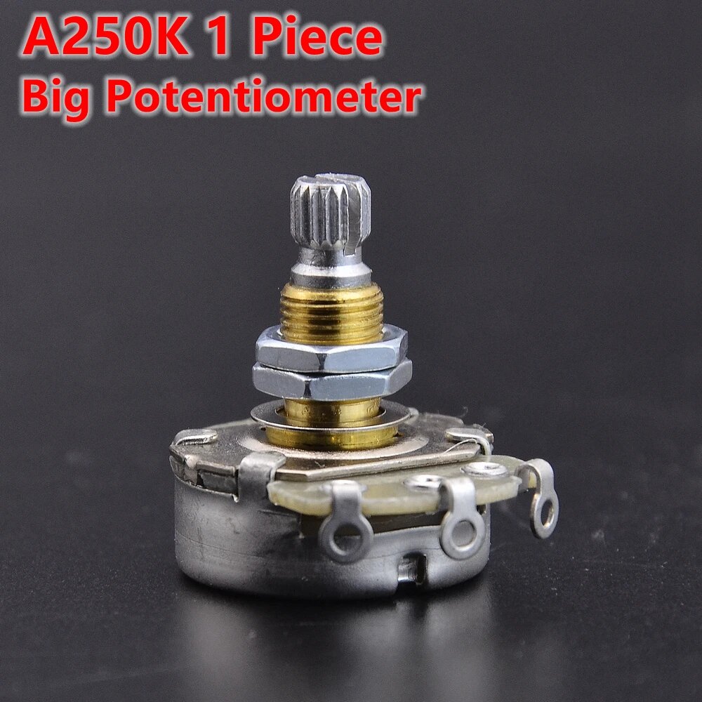 Потенциометры Alpha для электрогитары bass A250K/B250K/A500K/B500K BS Big A250K 1 PC