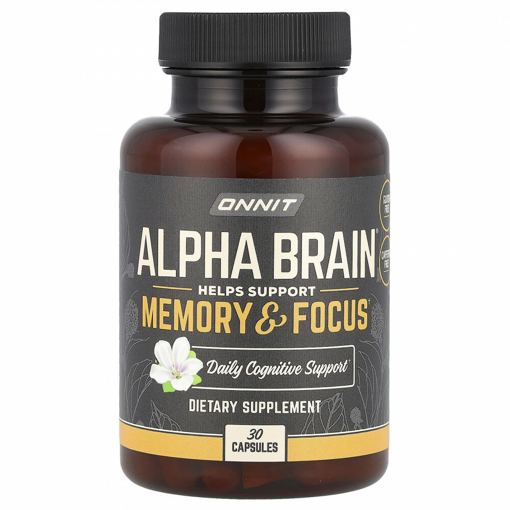 Onnit, Alpha BRAIN®, 30 капсул
