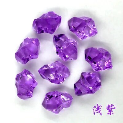 Фиолетовые акриловые кристаллы 100шт, Color: Фиолетовый