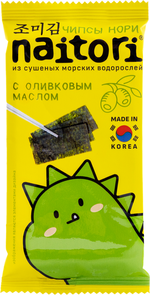 Чипсы нори NAITORI с оливковым маслом, 3г