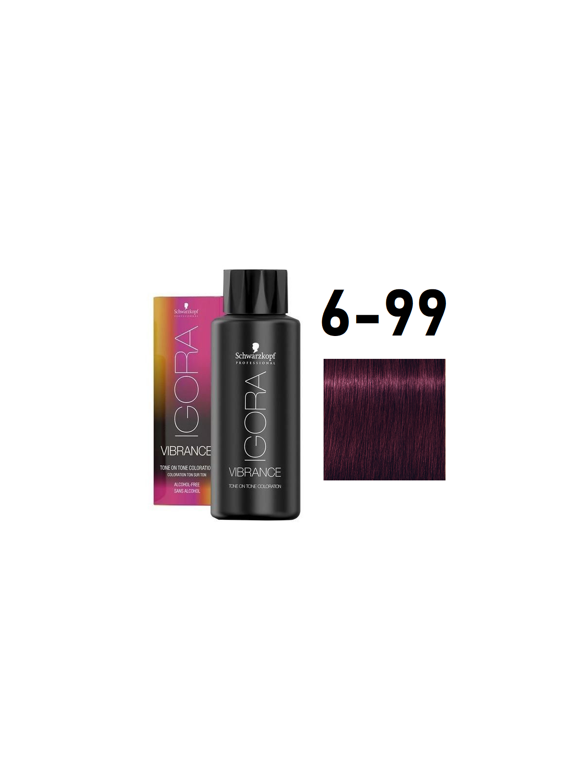 Schwarzkopf Professional Schwarzkopf Igora Vibrance 6-99 - Краситель тон-в-тон темный русый фиолетовый экстра 60 мл