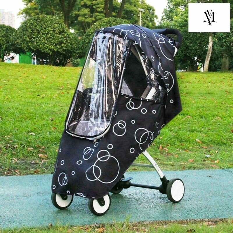Чехол-дождевик, универсальный, EVA, с прозрачными окошками, для коляски