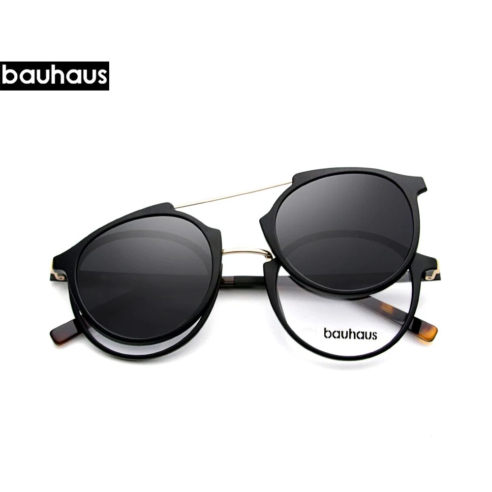 Черные круглые очки Bauhaus C1