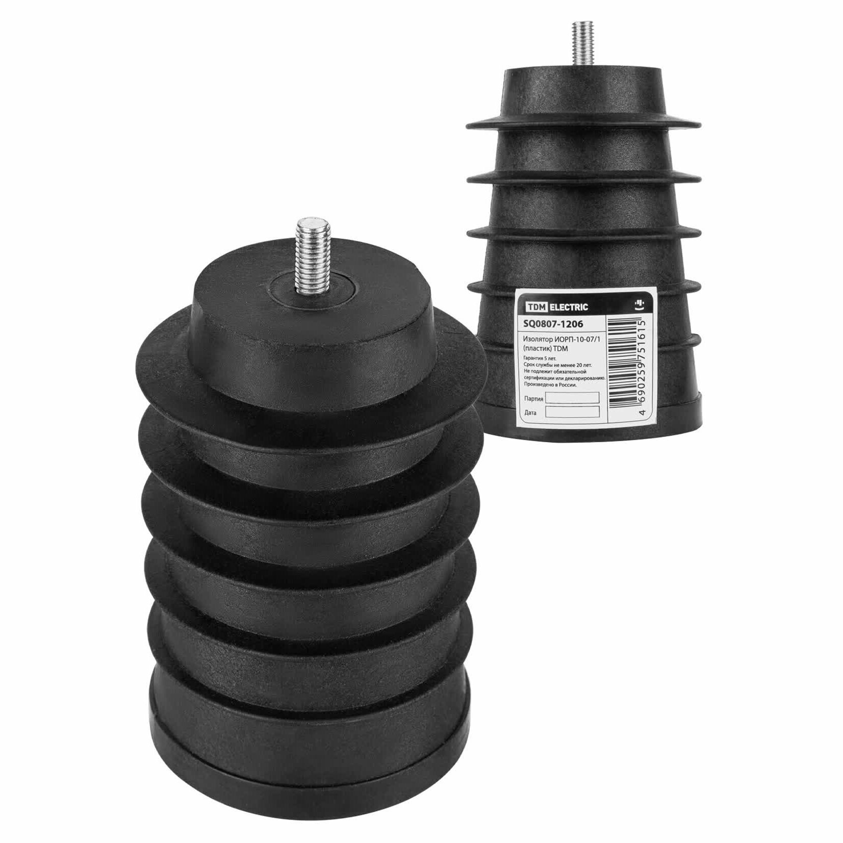 Изолятор ИОРП-10-07/1 (пластик), TDM SQ0807-1206 (1 шт.)