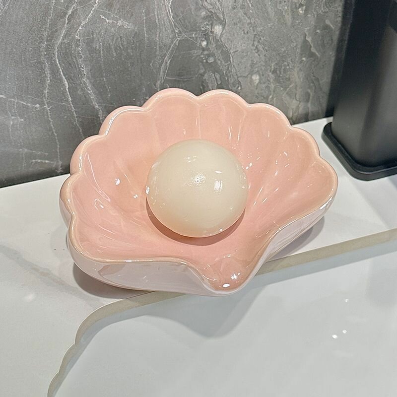 Креативная светлая роскошная коробка для мыла в виде ракушки