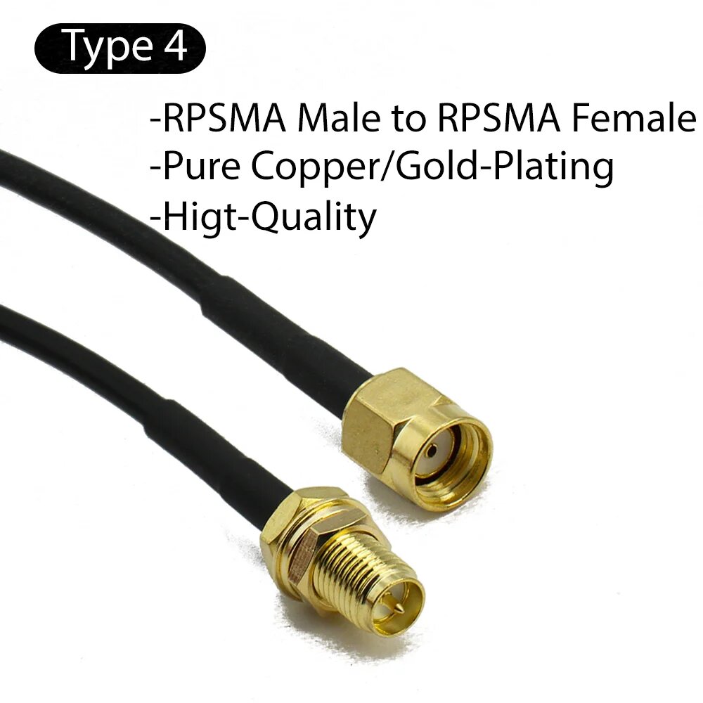 Кабель SMA-SMA RG174 Erilles 30cm, Type 4