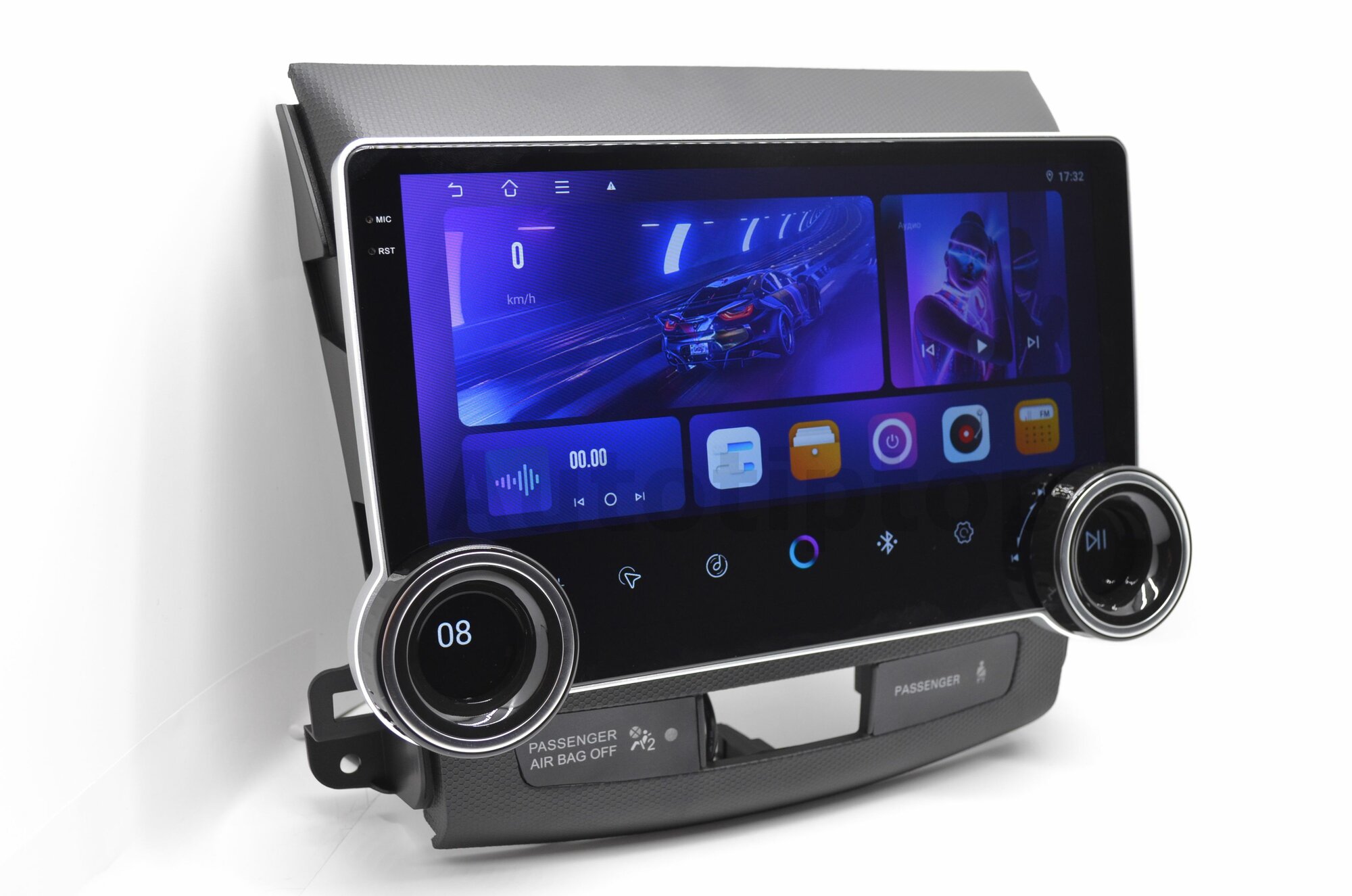 Большая магнитола Tesla A133 4/64 с крутилками Mitsubishi Outlander XL ХЛ 2006-2012