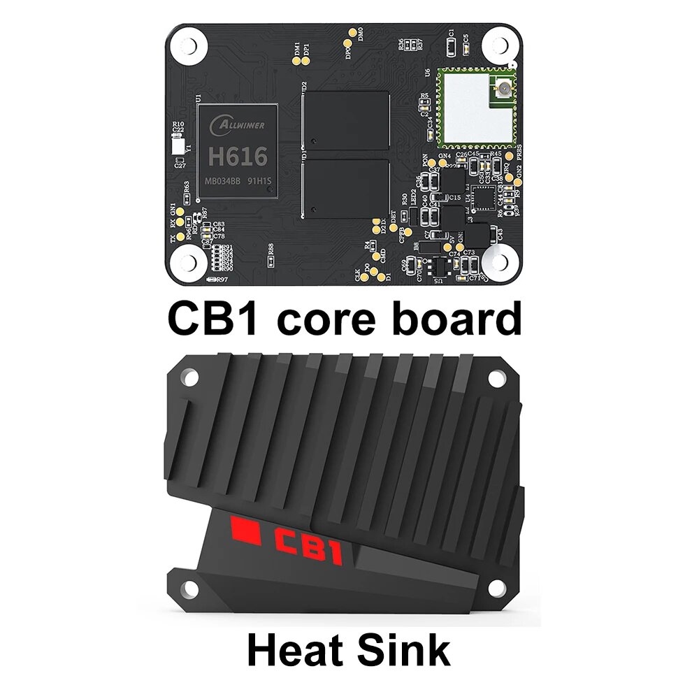 BIGTREETECH MANTA M8P V1.0 материнская плата Черный, CB1 and Heatsink