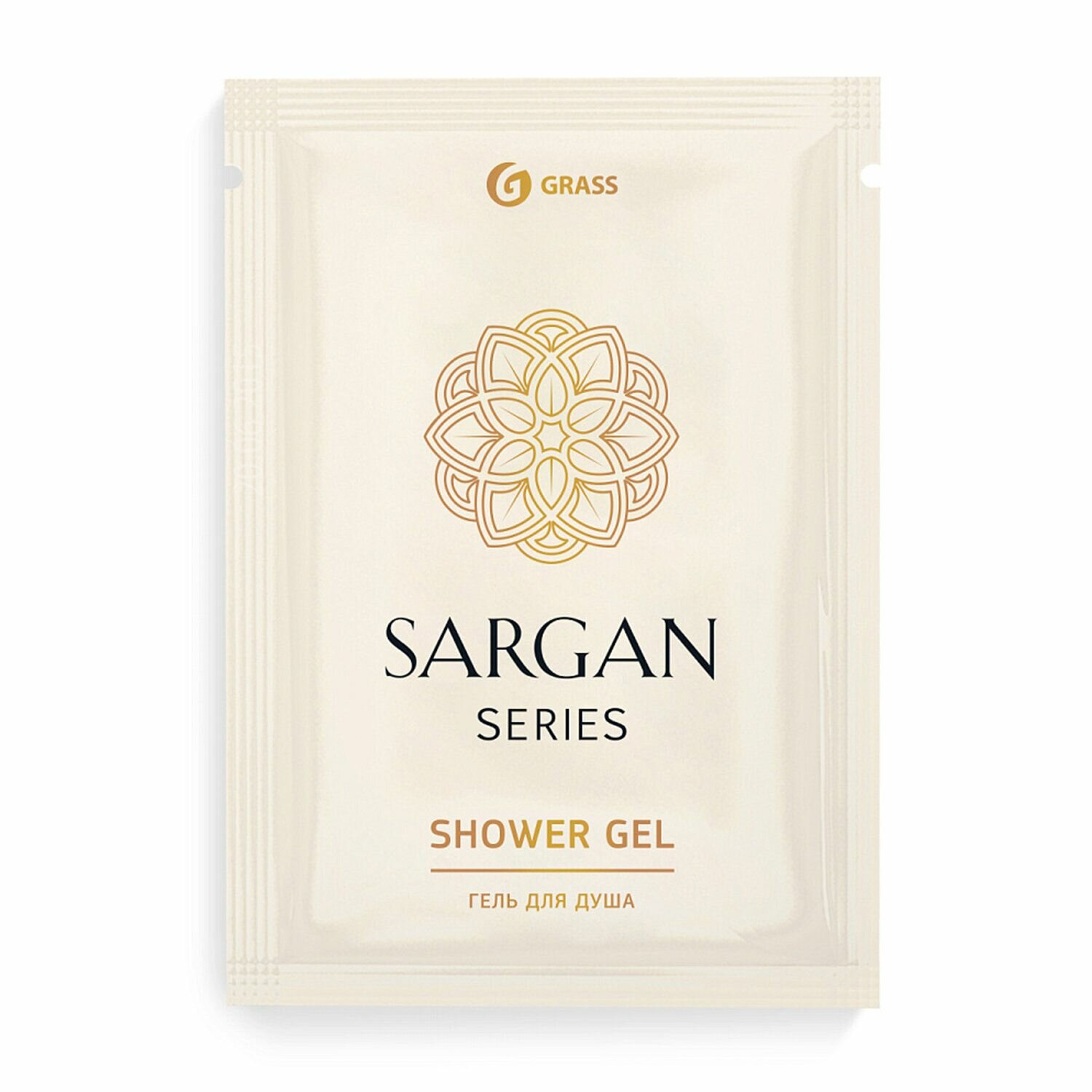 Гель для душа GRASS одноразовый, 10 мл, комплект 500 шт, Sargan, саше, флоупак (125209)