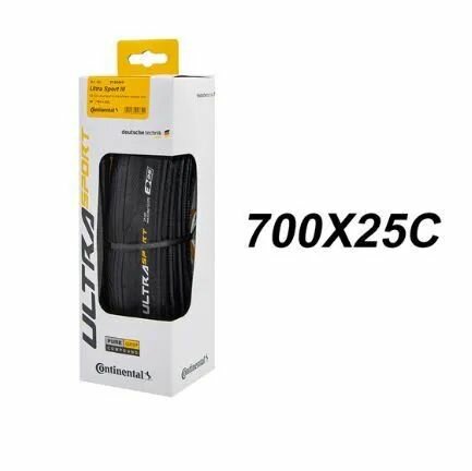 Шоссейная покрышка Continental Ultra Sport III 700x25C PureGrip — улучшенное сцепление для шоссе и города и тренировок