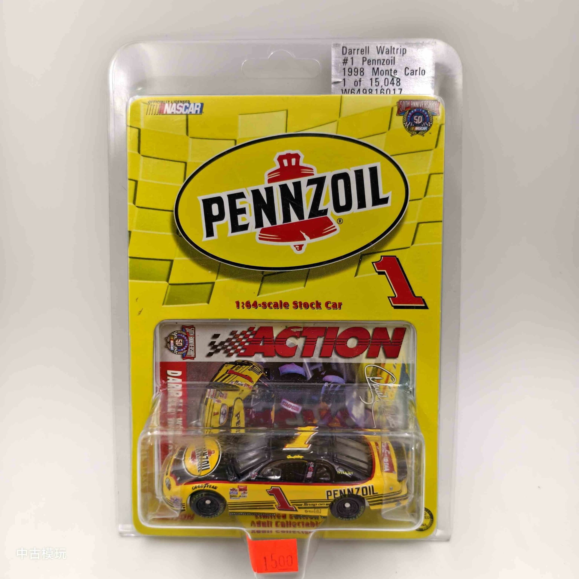 Машинка Action NASCAR 1/64 Monte Carlo Ford Pontiac Taurus Thunderbird MM Die-cast Alloy Car Model Collection Display Gift