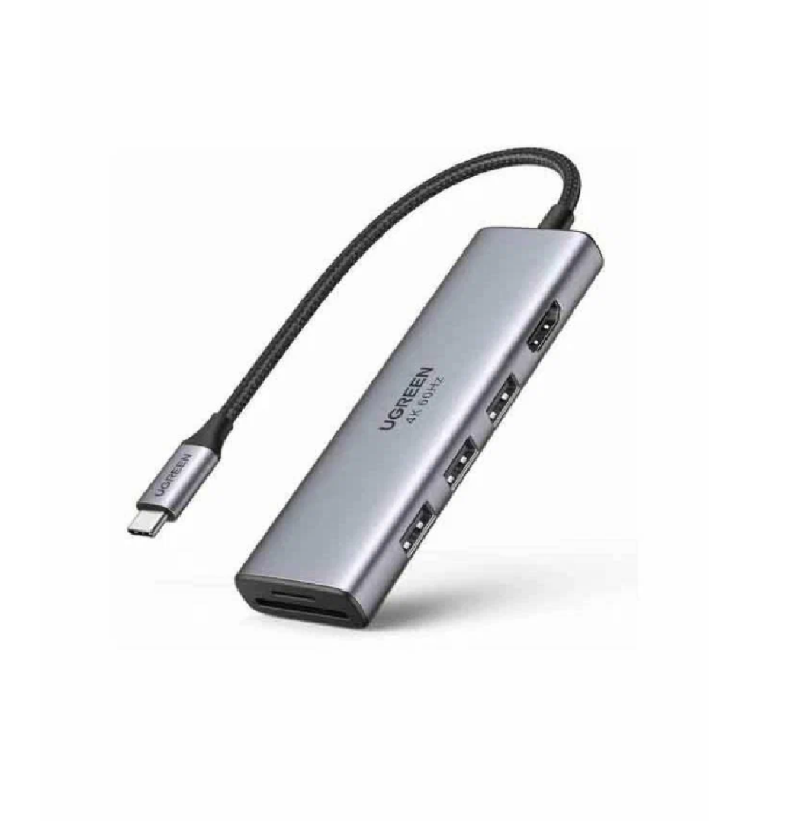 Адаптер UGREEN CM511 (60383) USB-C Multifunction Adapter серый космос