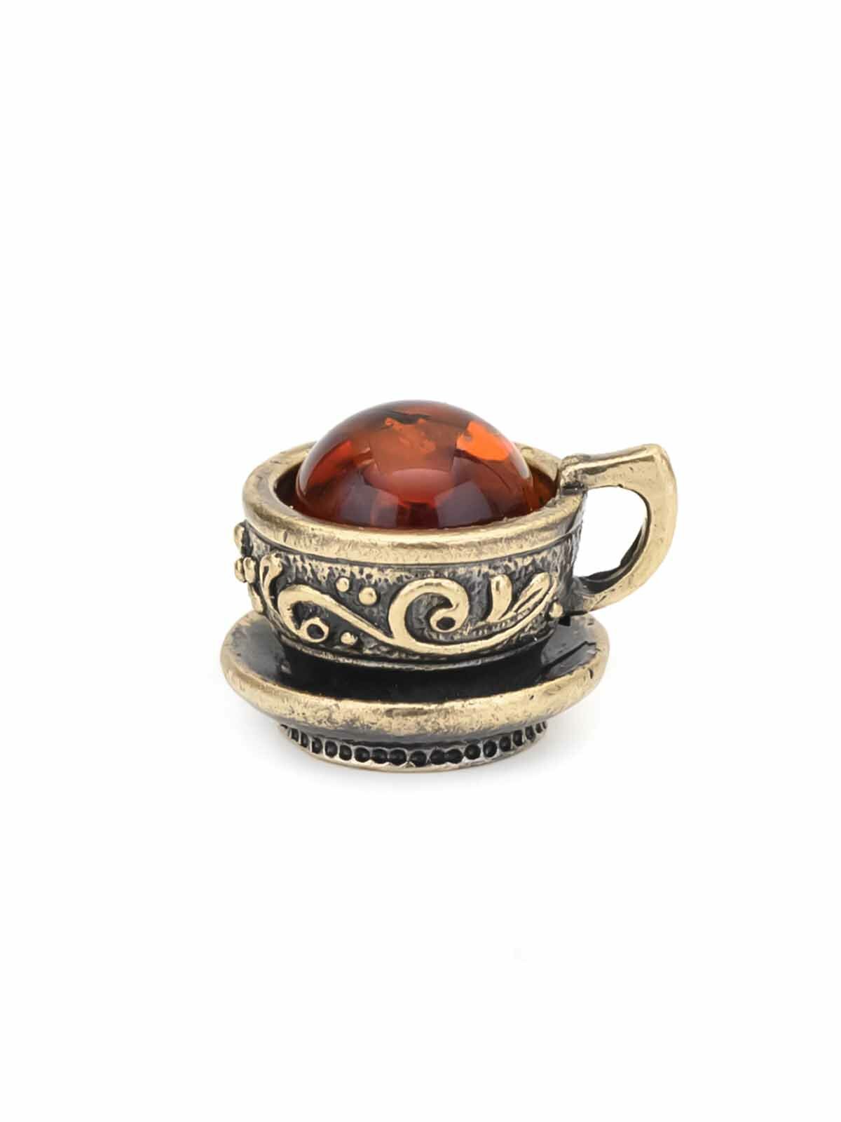 Сувенирная фигурка - Чашечка, Балтийский Янтарь, 1,3 см